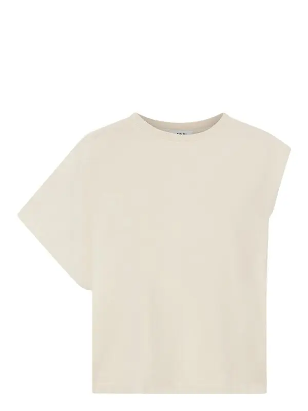 AGOLDE Corrine Asymmetrical T-shirt - Brown