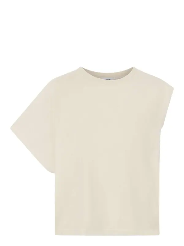 AGOLDE Corrine Asymmetrical T-shirt - Taupe