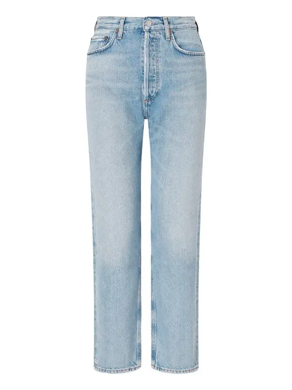 AGOLDE 90s Pinch Waist Cropped Jeans - Blue