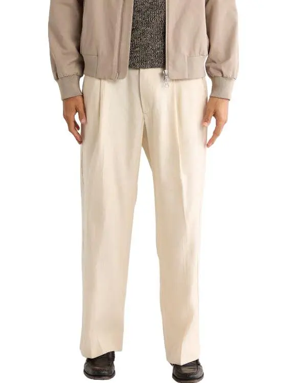 Nn07 Kay Relaxed Fit Twill Trousers - Ivory