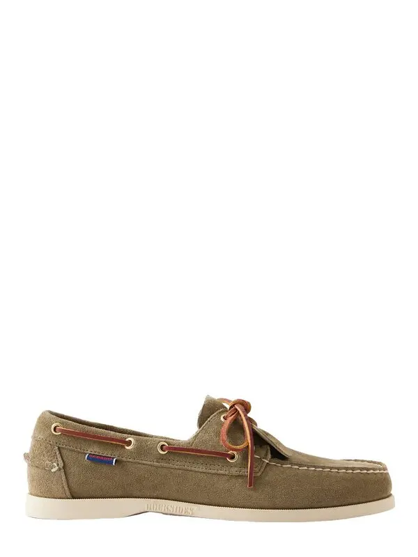 SEBAGO Portland Artisan Suede Boat Shoes - Green