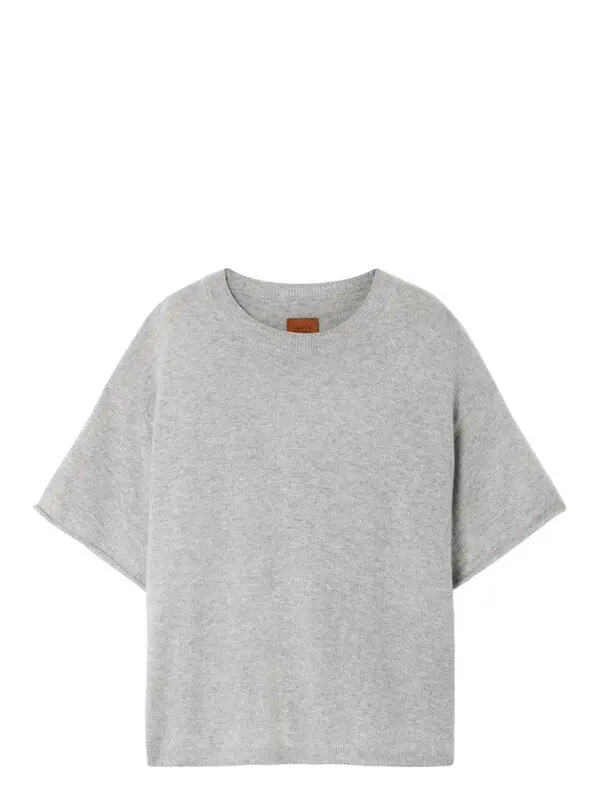 JAMIE HALLER Cashmere T-shirt - Neutrals