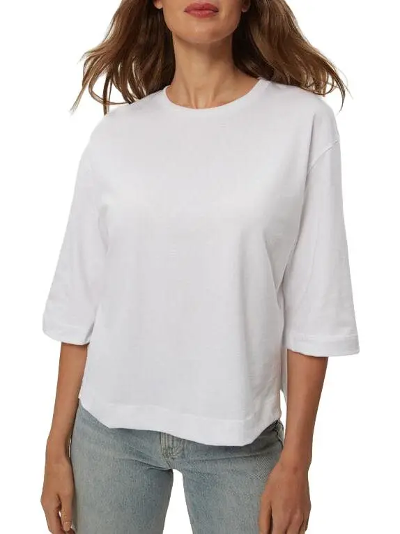Michael Stars Sharona Straight Sleeve T-shirt - White