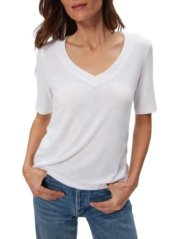 Michael Stars Matty V-neck T-top - White