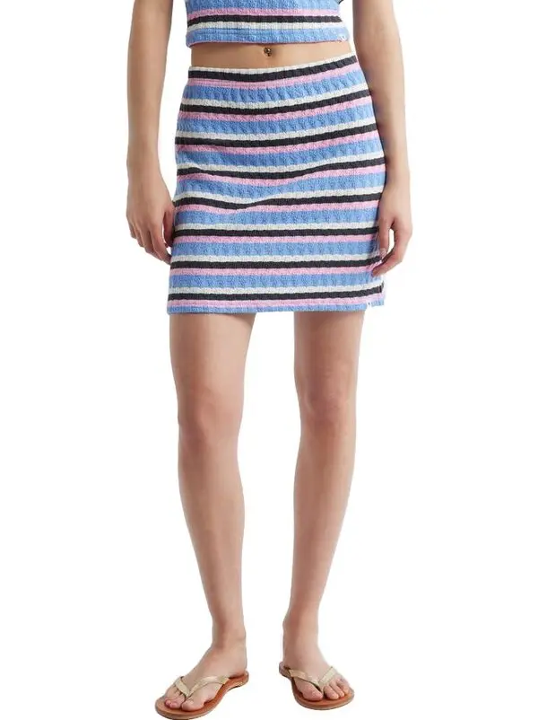 Rip Curl Bobby Stripe Skirt - Blue Multi