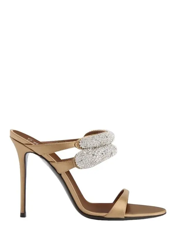 GIUSEPPE ZANOTTI Elise Soiree 105 Mules - Beige