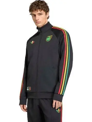 Adidas Jamaica National Team Originals Full-zip Track Jacket - Black