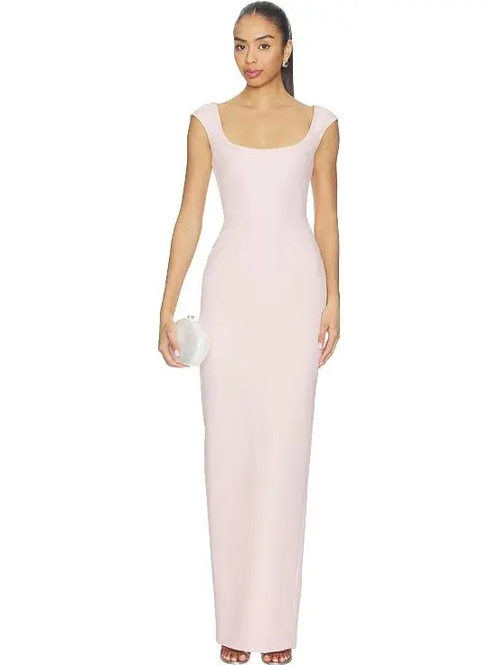 SAU LEE Brooke Gown - Pink Cloud