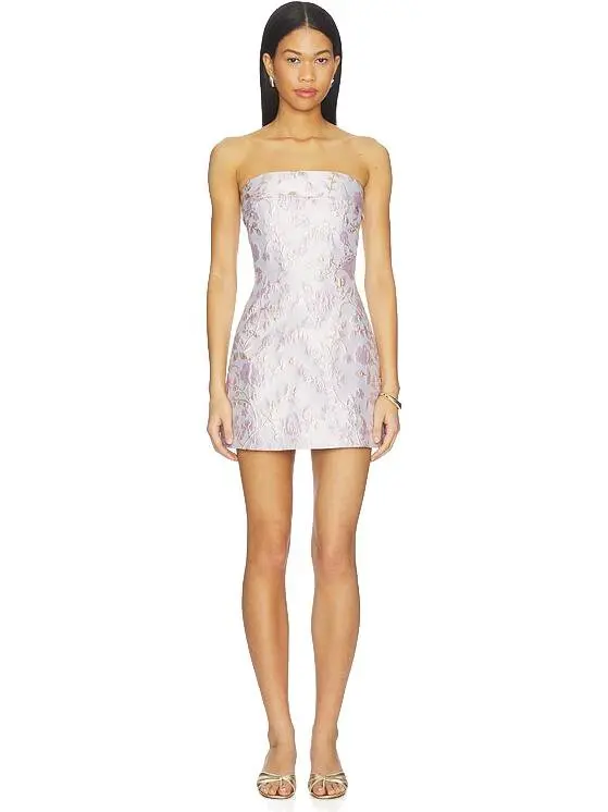 SAU LEE Jodie Mini Dress - Lilac Ash