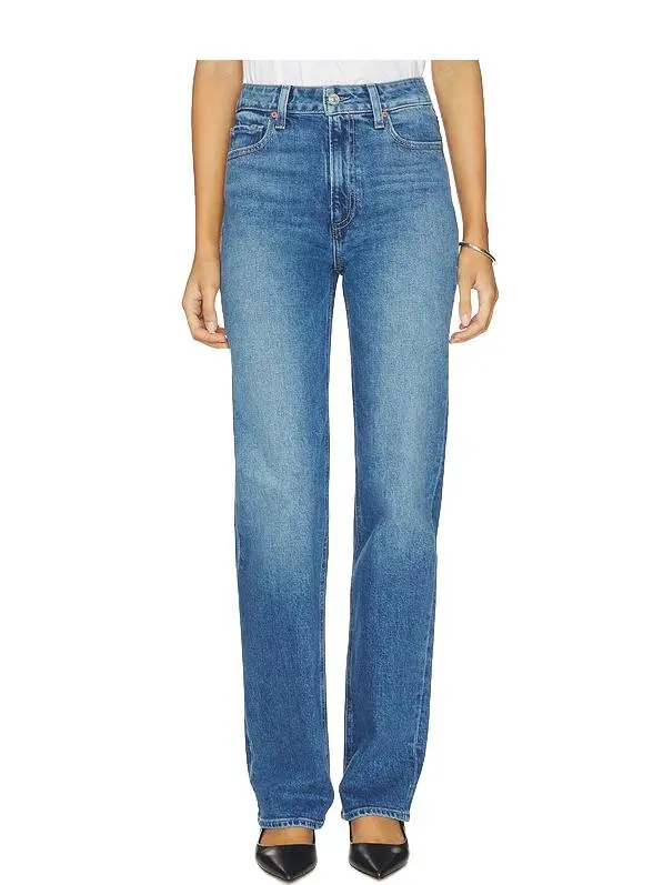 Paige Stevie Straight Leg Jeans In Blue - Bonjour