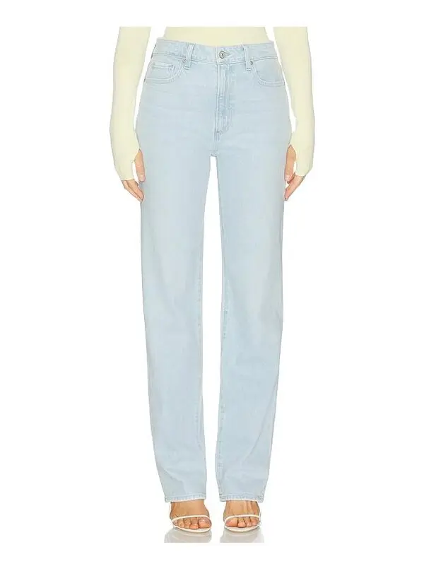 Paige Stevie Straight Leg Jeans - Fleur De Mer