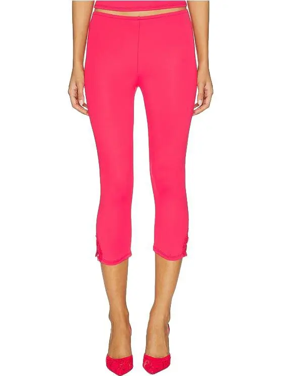 Only Hearts Capri Leggings In Pink - Rosehip