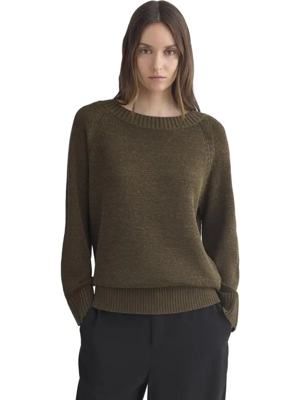 Everlane Wide-neck Crew Sweater - Beech