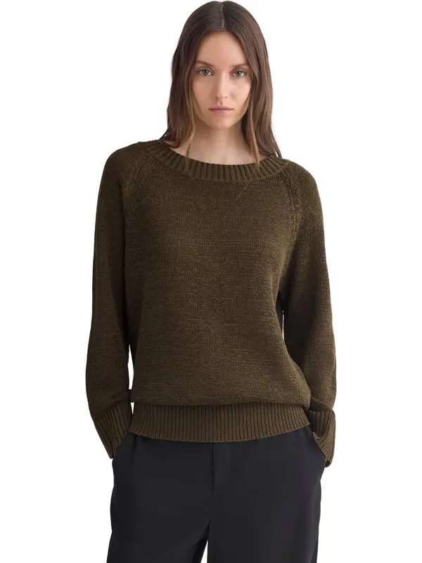 Everlane Wide-neck Crew Sweater - Beech