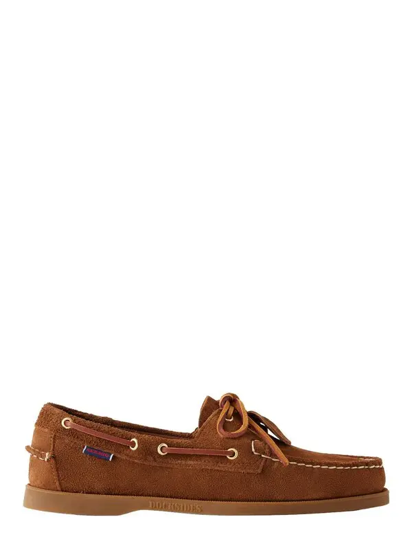 SEBAGO Portland Artisan Suede Boat Shoes - Brown