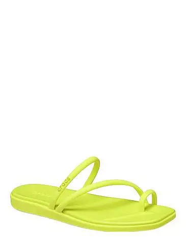Pink Crocs Miami Toe-loop Sandal - Green