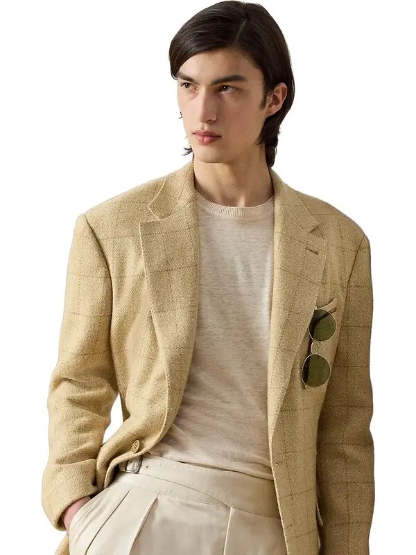 Ralph Lauren Kent Hand-tailored Cashmere-blend Jacket - Sand/camel