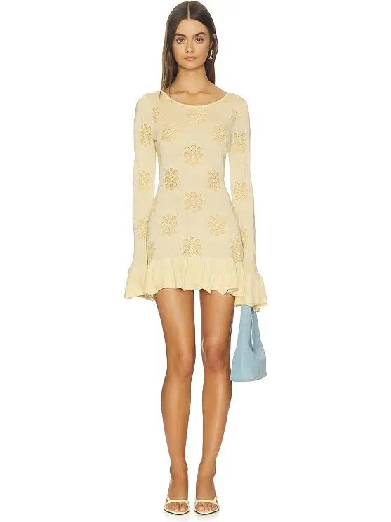 ASTA RESORT Rafaella Mini Dress - Lemon