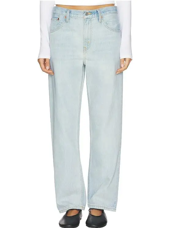 RE/DONE The Ollie Straight Leg Jean - Blue