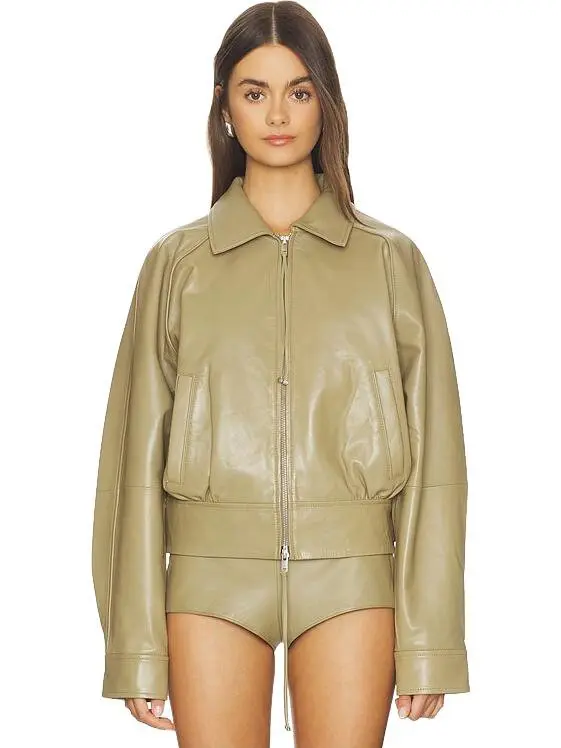 Retrofete Mariel Leather Jacket - Tan