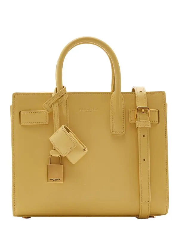 Saint Laurent Sac De Jour Nano Leather Bag - Yellow