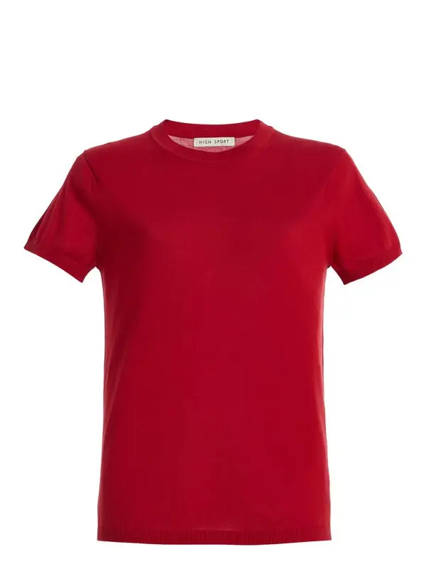 HIGH SPORT Otis Cotton T-shirt - Red
