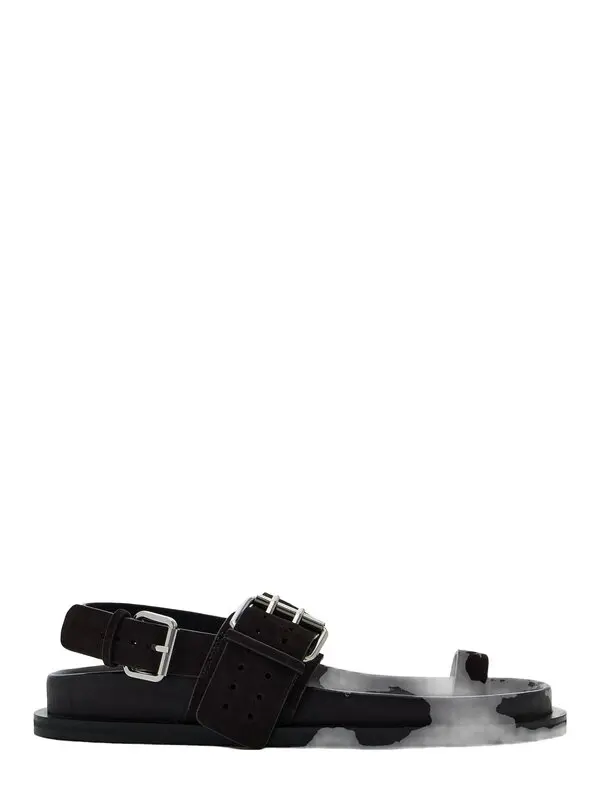 A.emery Hattie Suede Sandals - Berry