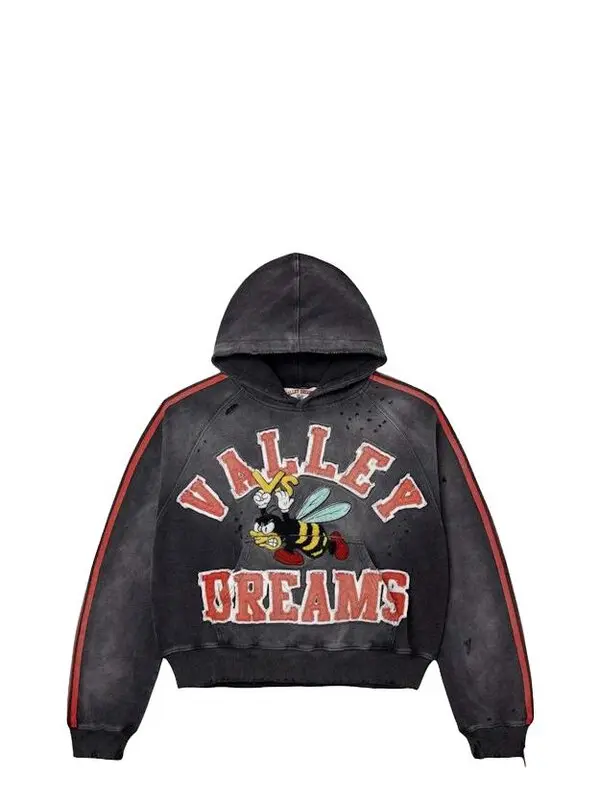 VALE FOREVER Anthem Pullover Hoodie - Black/red