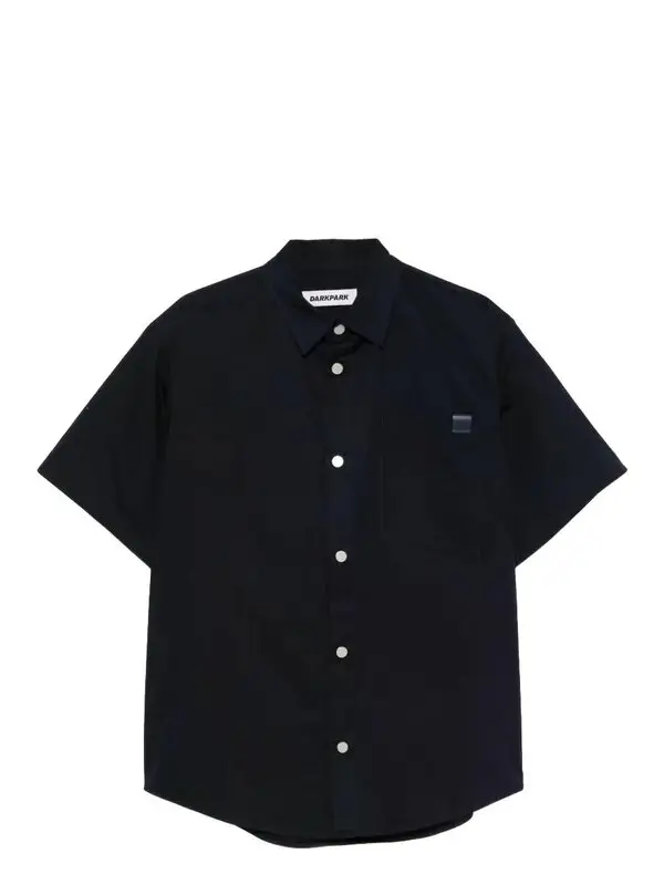 DARKPARK Karl Chest-pocket Short-sleeves Shirt - Blue