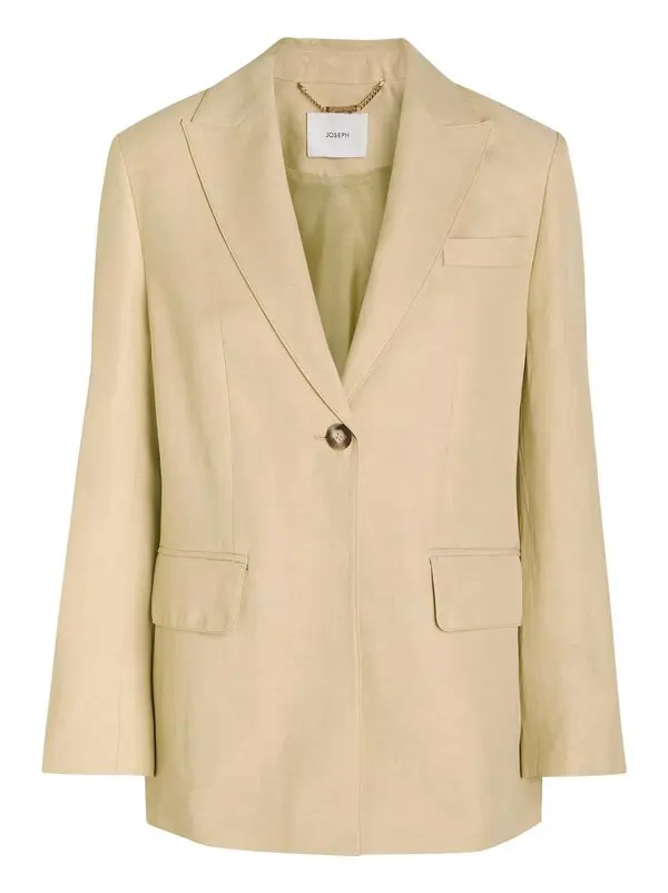 JOSEPH Woven Blazer - Beige