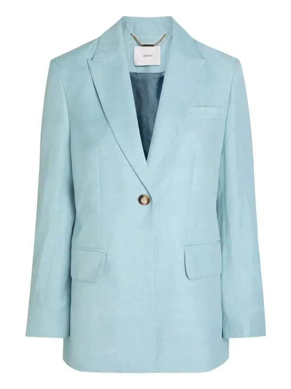 JOSEPH Woven Blazer - Light Blue