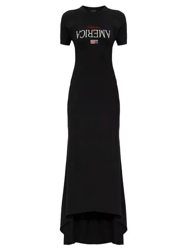 WILLY CHAVARRIA Graphic Print Dress - Black