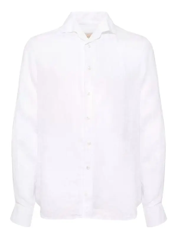 AURELIEN Aur Linen Shirt - White