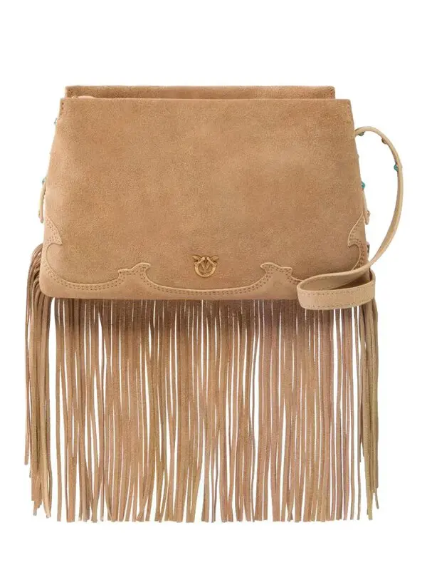 Pinko Small Onetwothree Crossbody Bag - Neutrals