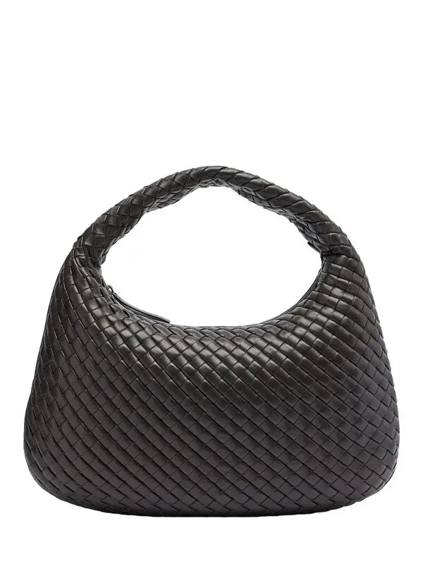 Bottega Veneta Intrecciato Leather Shoulder Bag - Brown