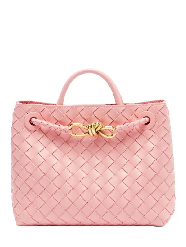 Bottega Veneta Andiamo Small Leather Tote Bag - Pink