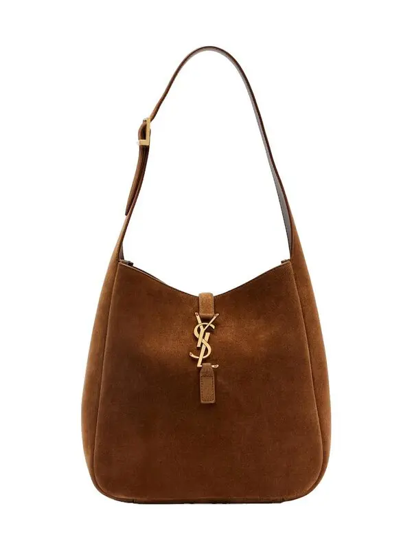 Saint Laurent Le 5 À 7 Small Suede Shoulder Bag - Brown