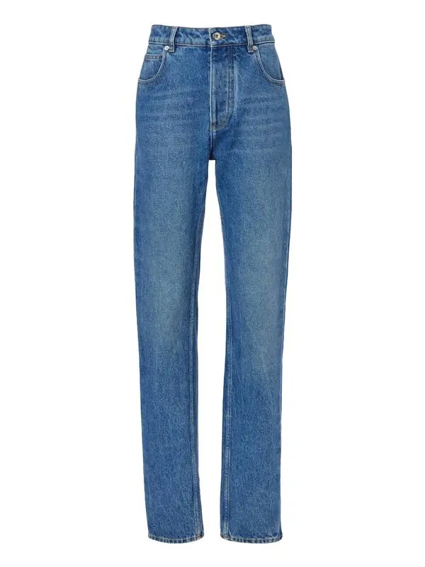 Bottega Veneta High-rise Straight Jeans - Blue