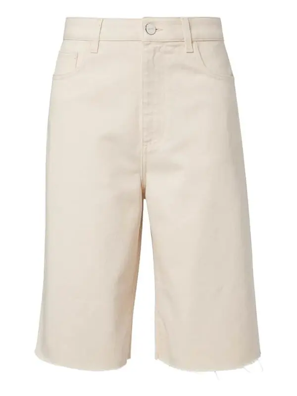 RÓHE Denim Bermuda Shorts - Beige