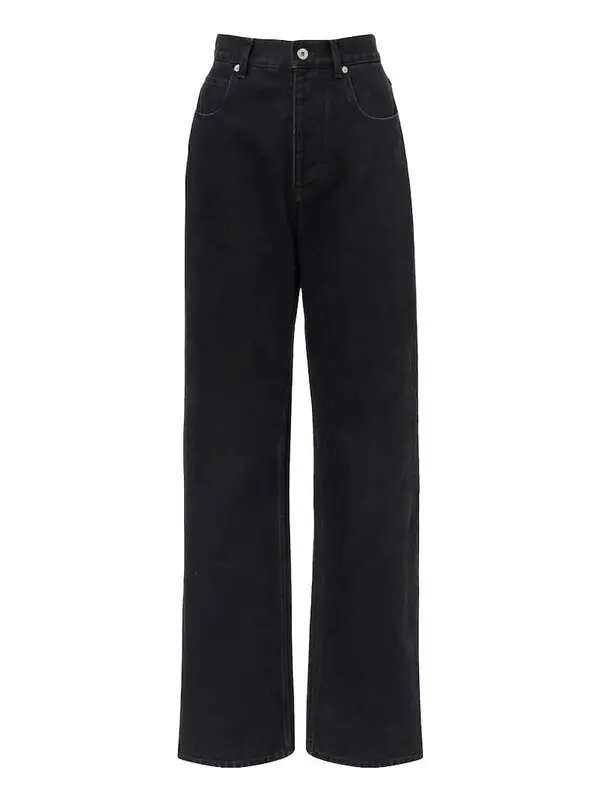 Bottega Veneta High-rise Wide-leg Jeans - Black