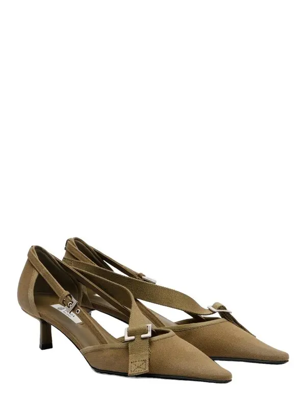 Prada Canvas Pumps - Green