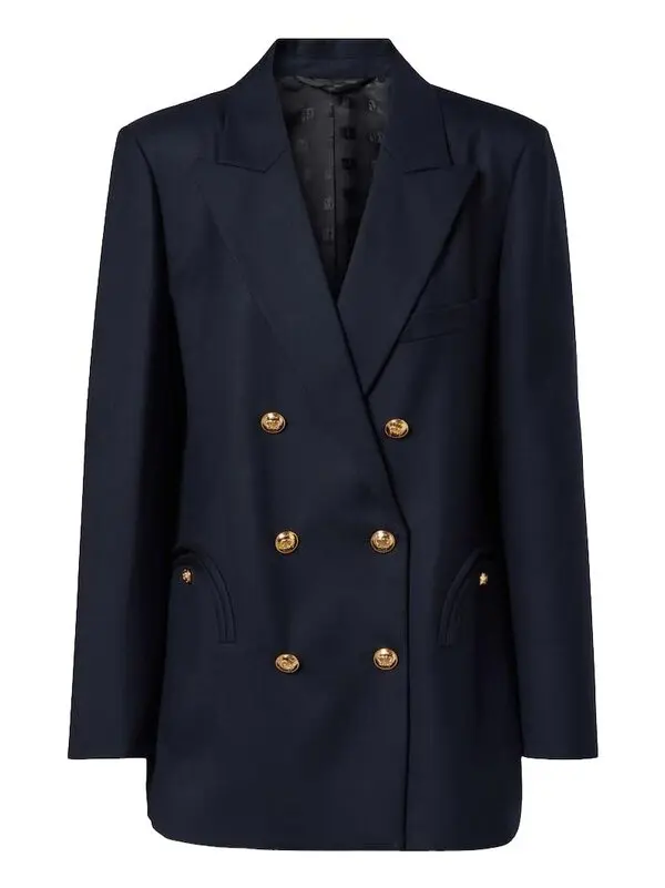 BLAZÉ MILANO Alcanara Everynight Virgin Wool Blazer - Blue