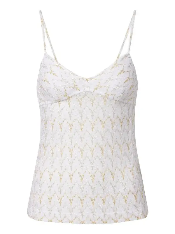 Missoni Lamé Tank Top - White