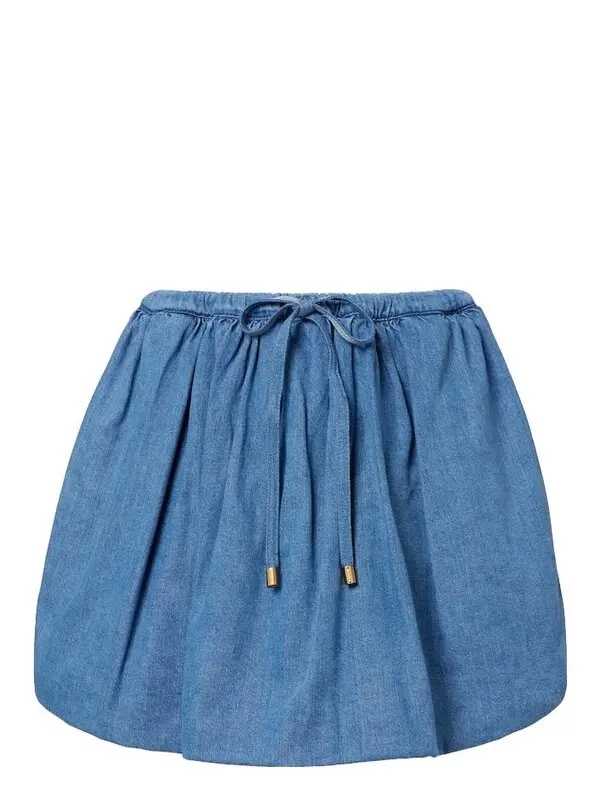 PATOU Denim Miniskirt - Blue