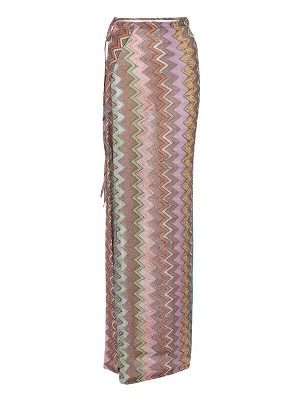 Missoni Zigzag Lamé Wrap Skirt - Multicoloured
