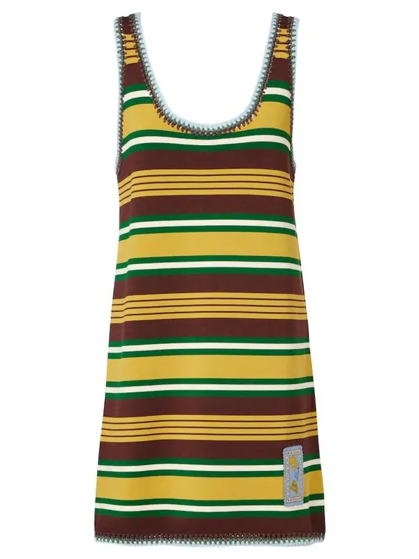 ALEMAIS Clover Striped Knitted Minidress - Multicoloured