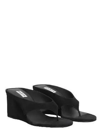 Alaïa AlaΪa Wedge Thong Mule - Noir