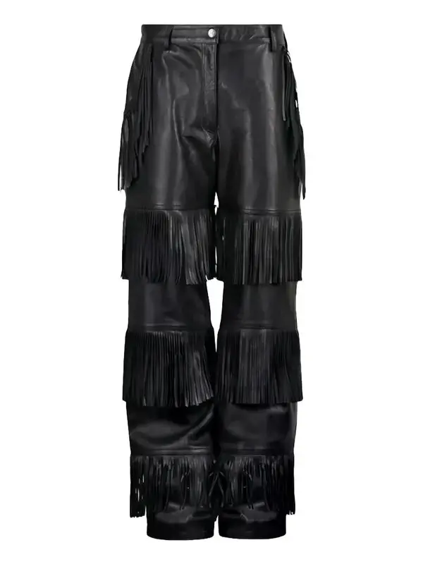 Martine Rose Fringed Trousers - Black