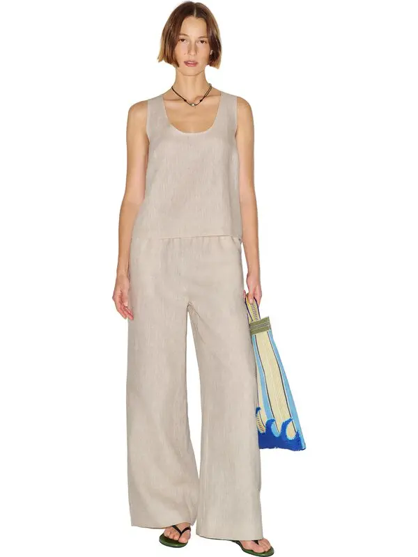 REFORMATION Lenora Linen Two Piece Set - Natural