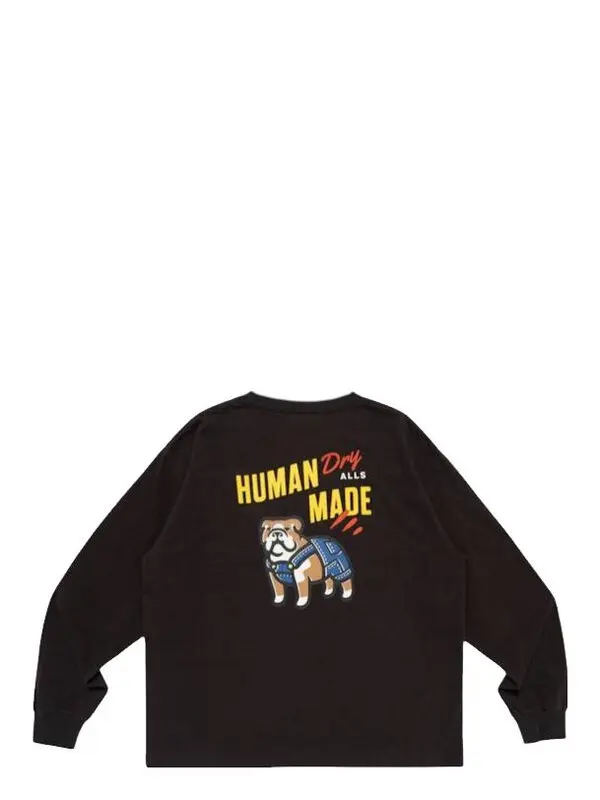 HUMAN MADE Animal Graphic Long Sleeve T-shirt - Black